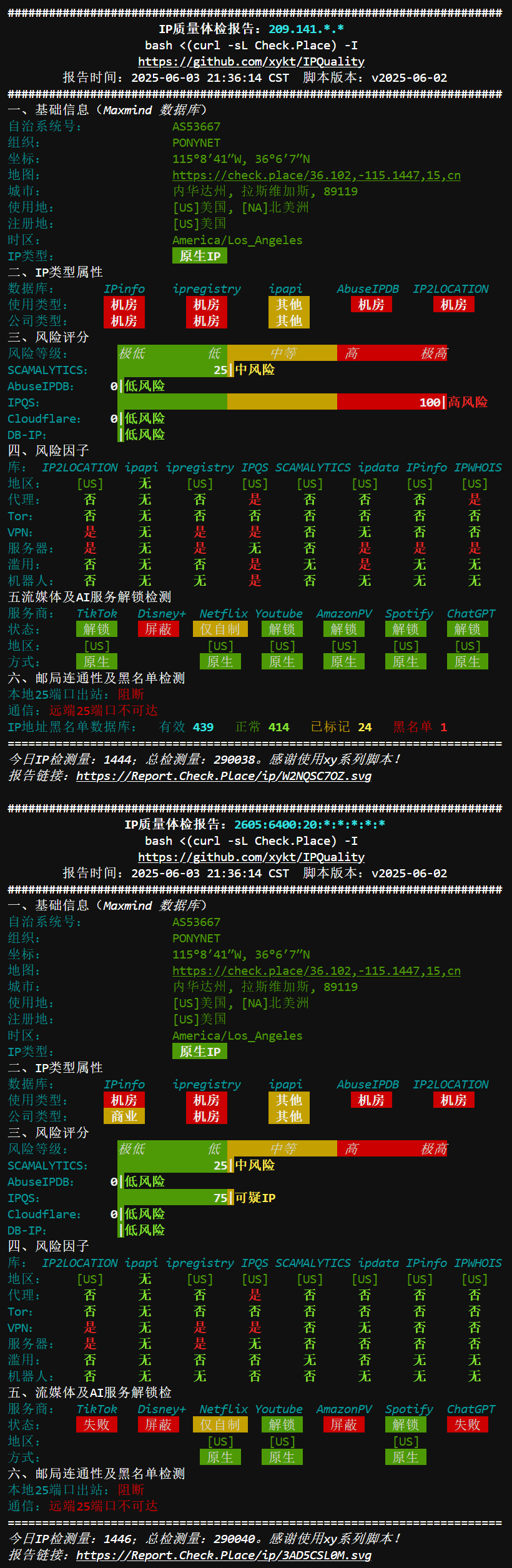 [测] FranTech BuyVM 美国 Las Vegas 1C1G 月付3.5刀