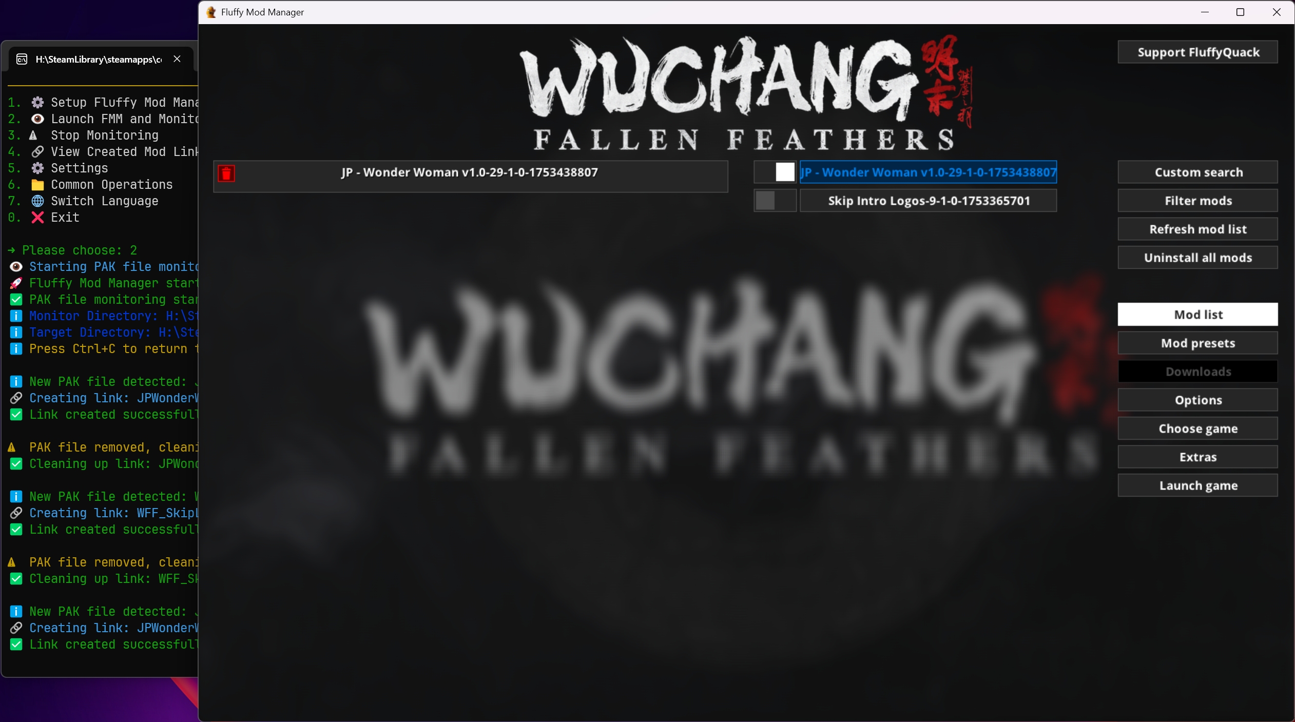 Wuchang Supports Fluffy Mod Manager - Start program at Wuchang: Fallen Feathers Nexus - Mods and ...